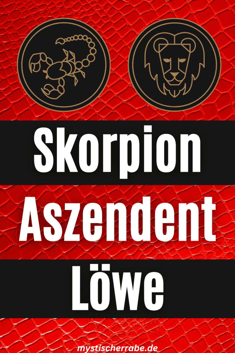 Spannende Skorpion Mit Aszendent Löwe Ebenbild