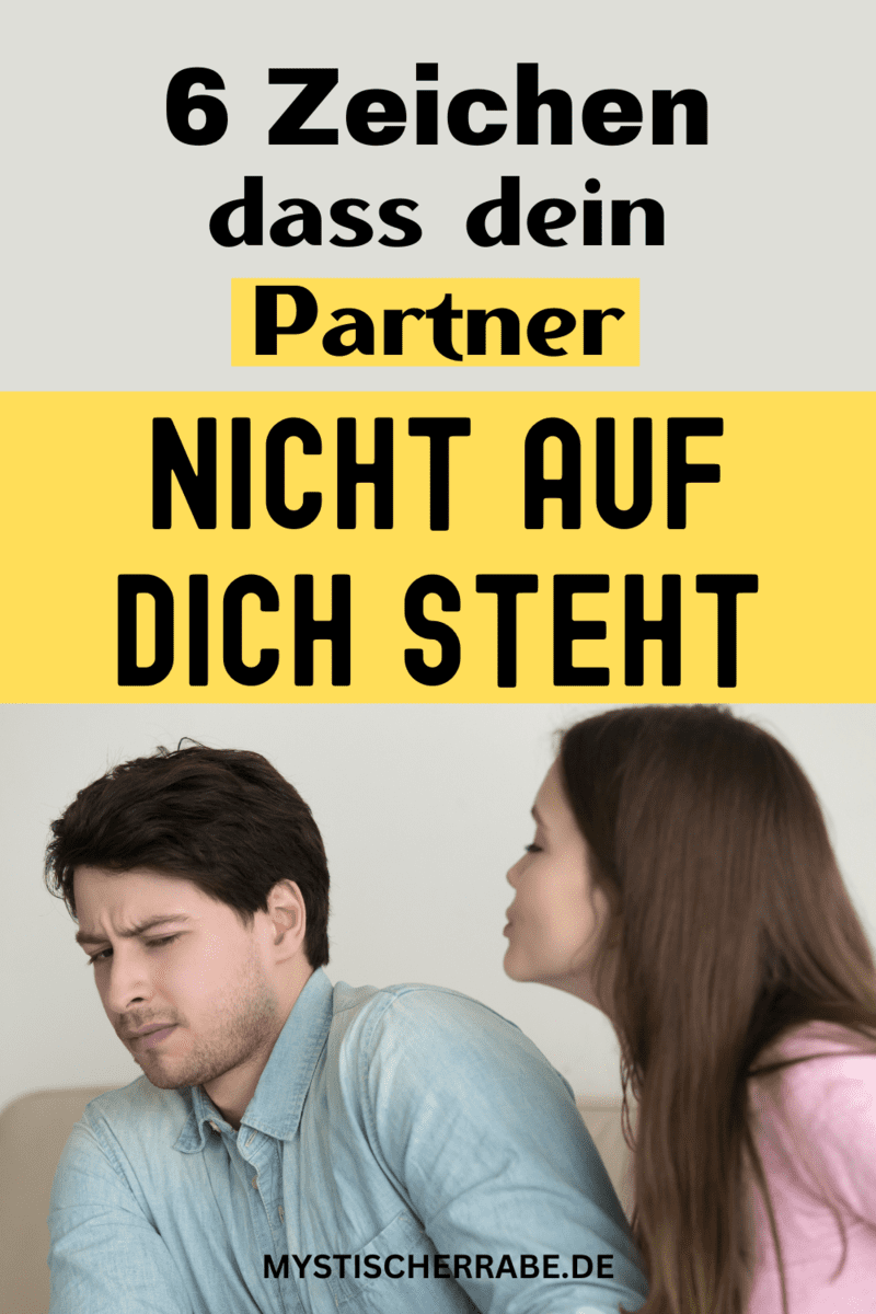 6 Zeichen, dass dein Partner nicht auf dich steht